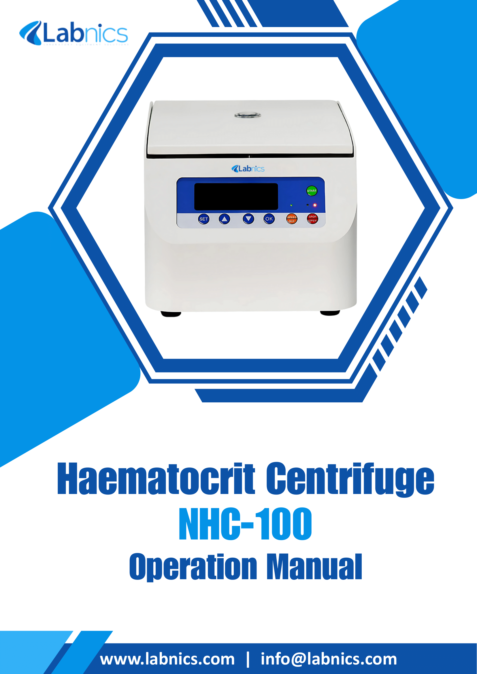 Haematocrit Centrifuge NHC-100 Operating Manual | Labnics