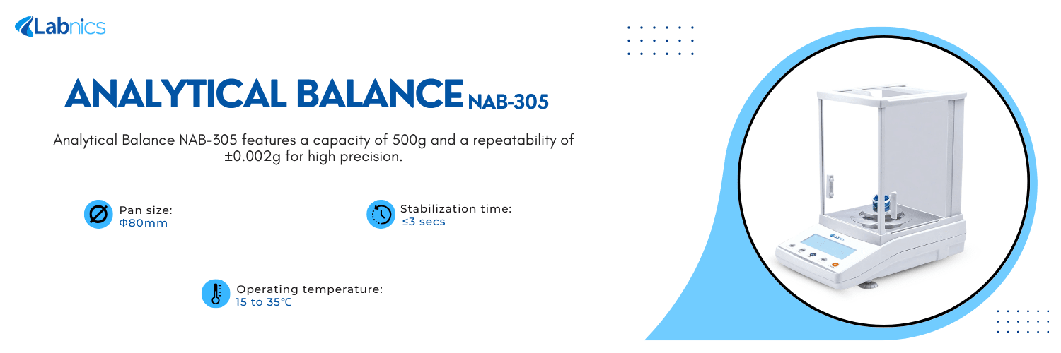 Analytical Balance NAB-305 | Lab Weighing Scale | Labnics