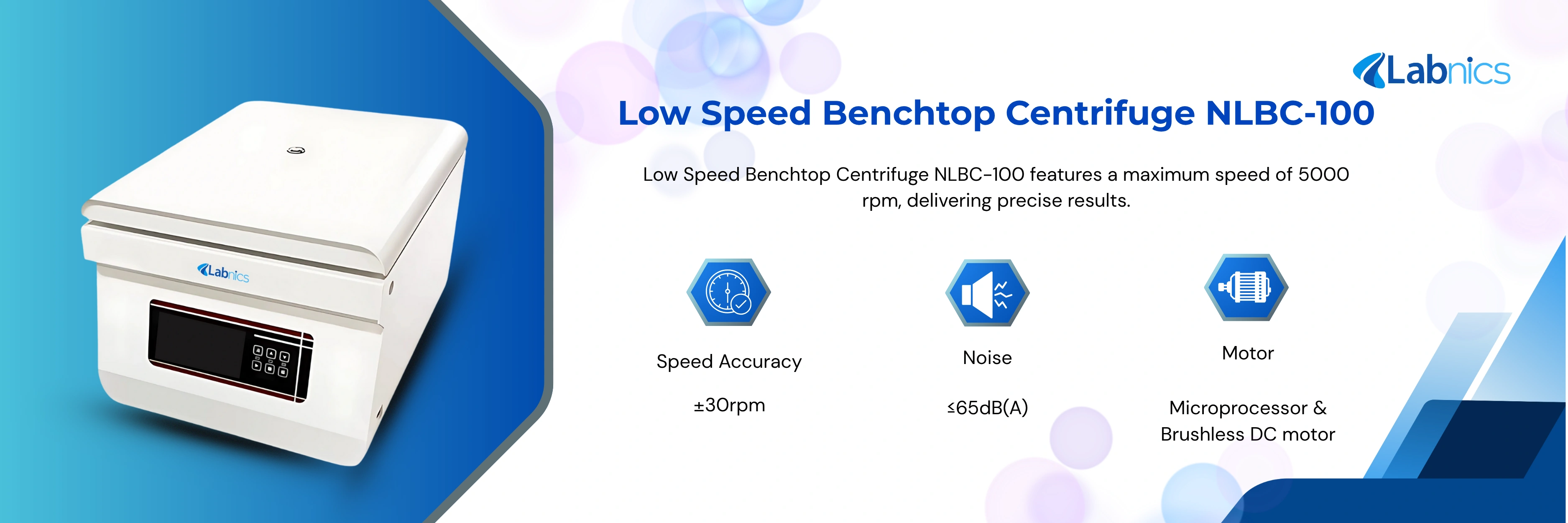 Low Speed Benchtop Centrifuge NLBC-100 | Low Speed Centrifuge