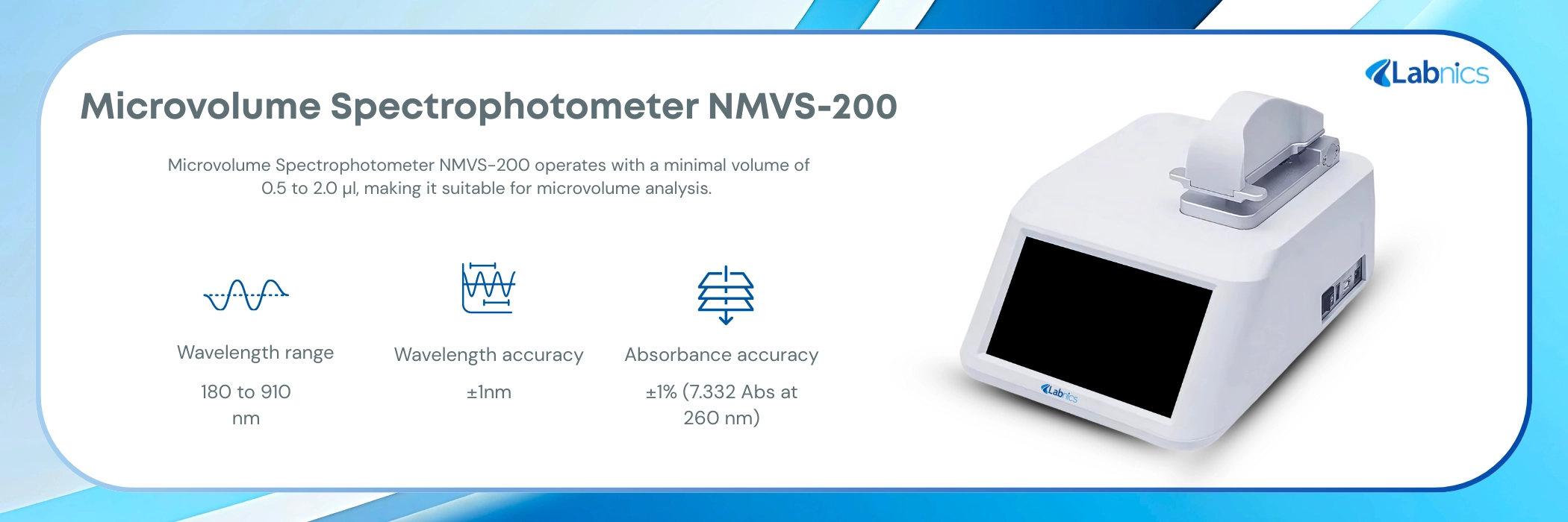 Microvolume Spectrophotometer NMVS-200 | Spectrophotometer