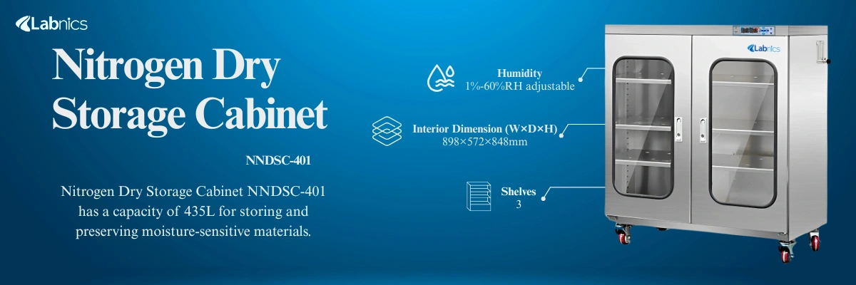 Nitrogen Dry Storage Cabinet NNDSC-401 | N2 Dry Storage Cabinet