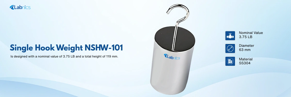 Single Hook Weight NSHW-101 | Calibration Hook Weight | Labnics
